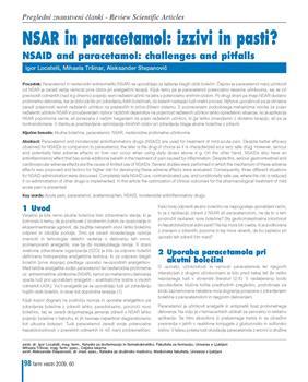 dLib.si - NSAR in paracetamol: izzivi in pasti?